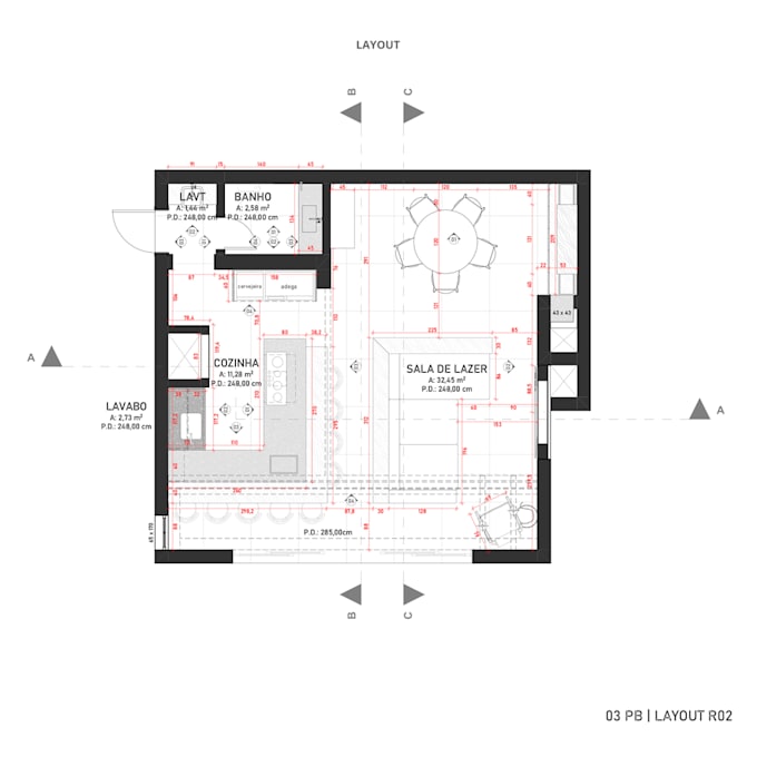 Create 2d architectural drawing by Mozammelmojo | Fiverr