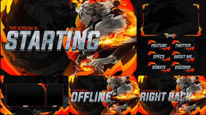 Create unique anime vtuber twitch overlay, stream overlays by ... Create unique anime vtuber twitch overlay, stream overlays by ...