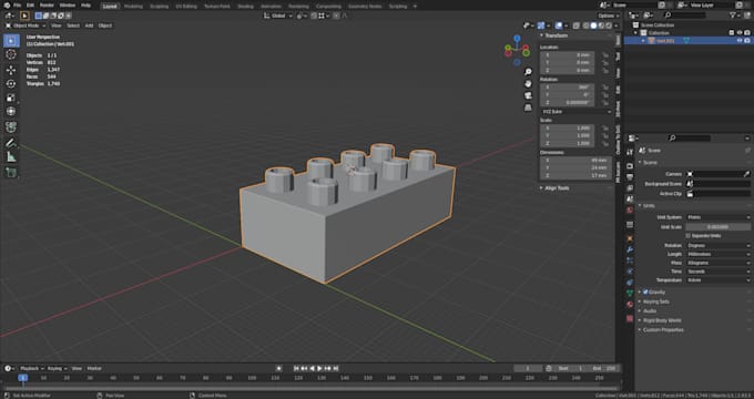Drawing high precision low poly models in blender by Chvarak | Fiverr