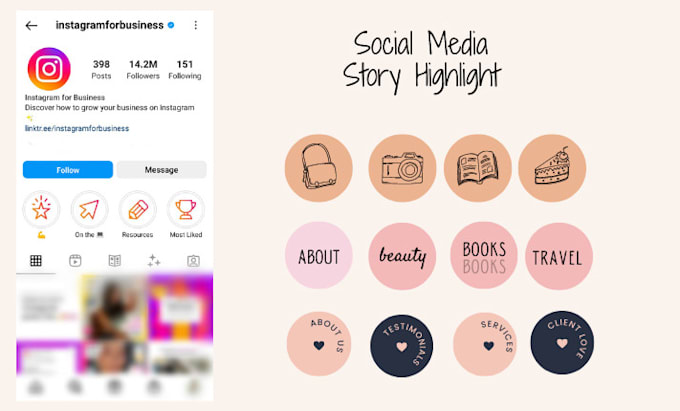 Create instagram story highlight icons of any brand by Mohamedtalid853 ...