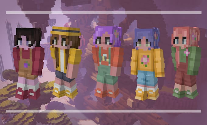 Create the best custom minecraft skin by Unisco_ | Fiverr