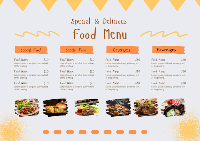 Do menu flyer, restaurant design, flyer design, postcards by Duarauf700 ...