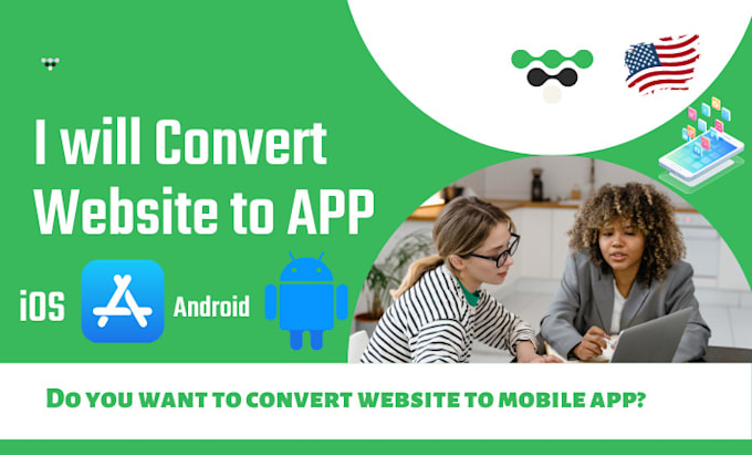 Convert website into android and ios app by Azizimedia | Fiverr