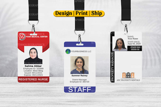 Design, print and ship custom id cards and badges by Salaamgraphics ...