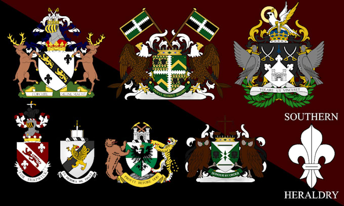 how to draw your coat of arms