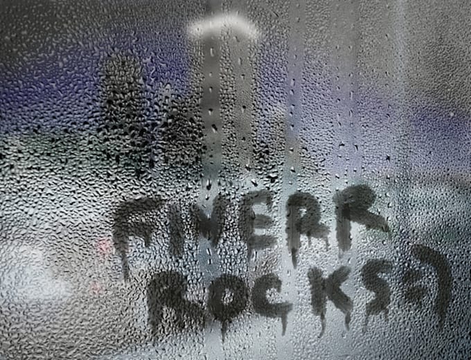Create water droplets effect on window by Oceanwaves | Fiverr
