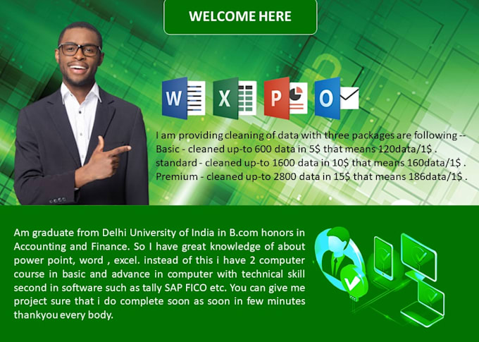 Do microsoft office word, excel, powerpoint project by Sudhanshu3089 | Fiverr