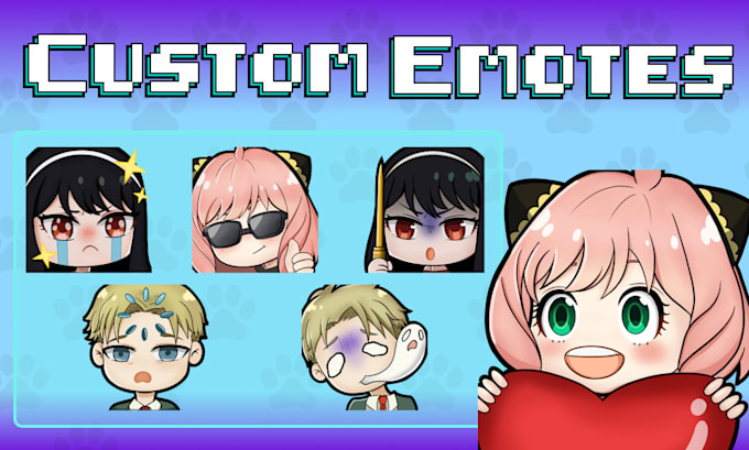 Make custom twitch emotes by Isavh31 | Fiverr
