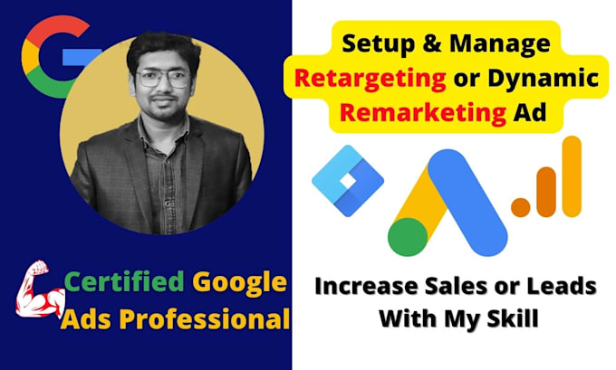Setup and manage retargeting or remarketing google ad by Avra91 | Fiverr