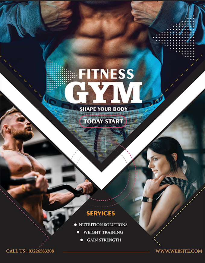 Design fitness gym, food flyers, and sports flyers for you by ...