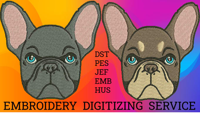 Do embroidery digitizing design into dst, pes,emb file in 1 hour by ...
