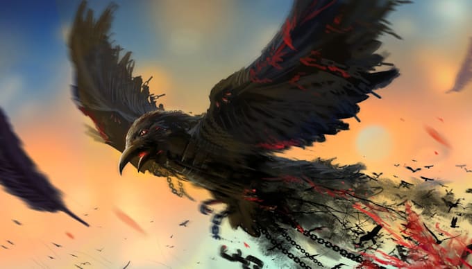 4k wallpapers of raven and wolf by Hamzanoorking | Fiverr