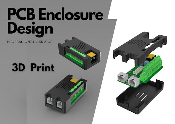 Do enclosure or pcb case to your pcb design for 3d printing by ...