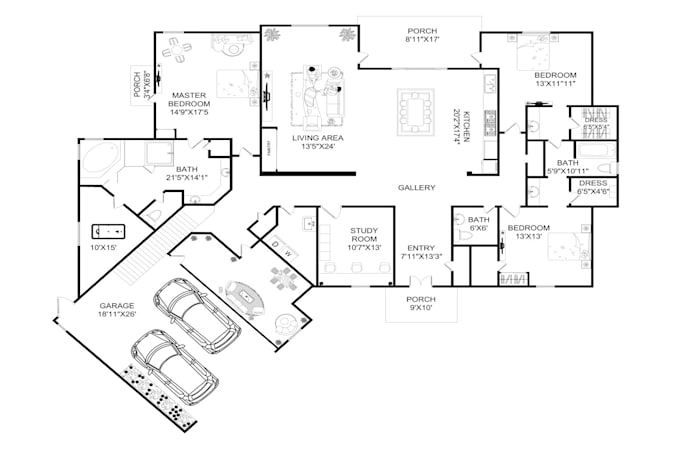 Create 2d floor plans quickly by Ahmed222rb | Fiverr Create 2d floor plans quickly by Ahmed222rb | Fiverr