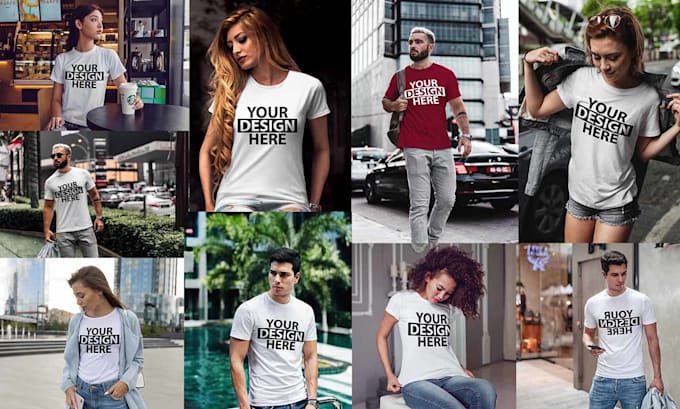 Create realistic hd t shirt model mockup for your design by Alyy_hassan ...