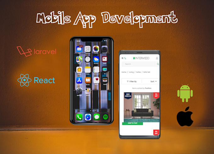 Develop Ios And Android Mobile App Flutter And React Native By