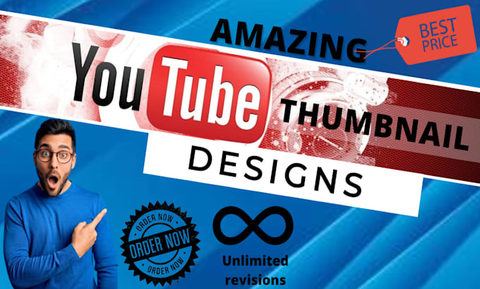 Design eye catching custom youtube thumbnail by Con0_artz | Fiverr