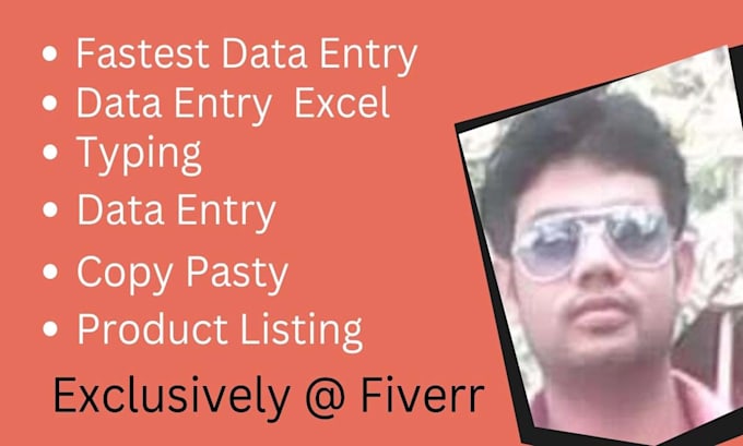 Do fastest data entry, copy paste, excel data entry, typing by ...