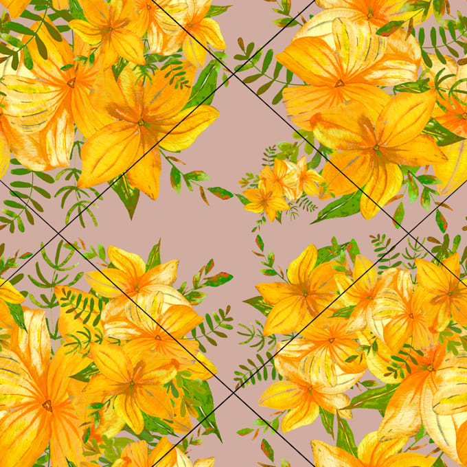 Design seamless repeat pattern by Natashamerlyn | Fiverr