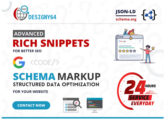 Do rich snippet, schema markup, star rating by Designy64 | Fiverr