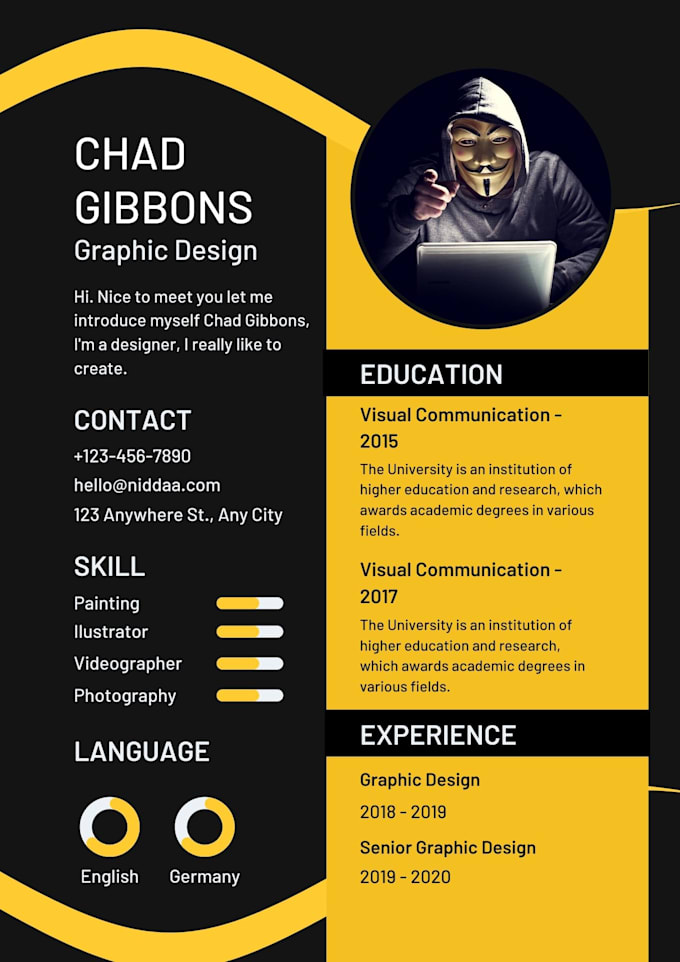 Create resume cv design for your interviews by Matheeshanid543 | Fiverr