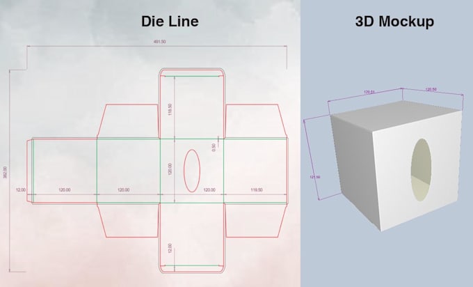 Design packaging dieline and kld using cad software by Zerodesign317 ...