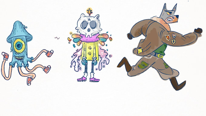 Design 2d characters for your game, dnd card, animation, nft by Wurren ...