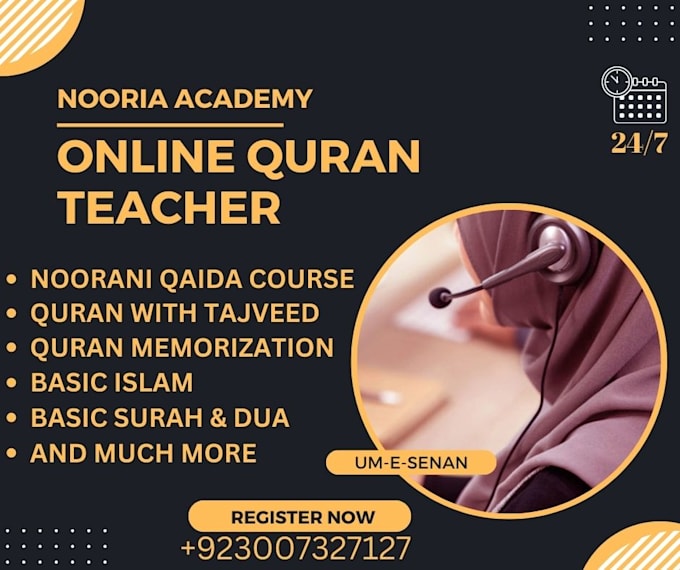 Teach quran with tajveed and basic islam, hifze quran by Nooriaacademy | Fiverr