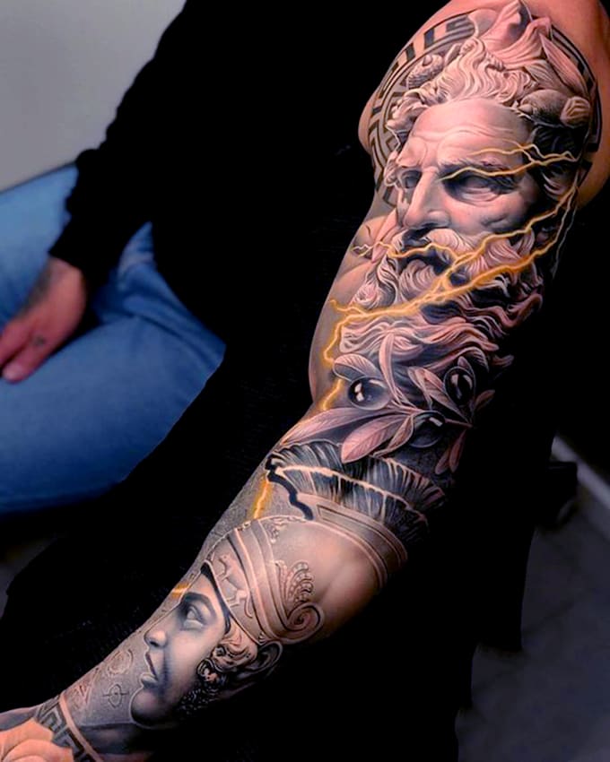 Create custom the sleeve tattoo design by Soxodile411 | Fiverr