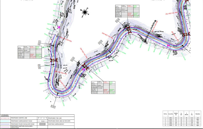 road engineering drawing