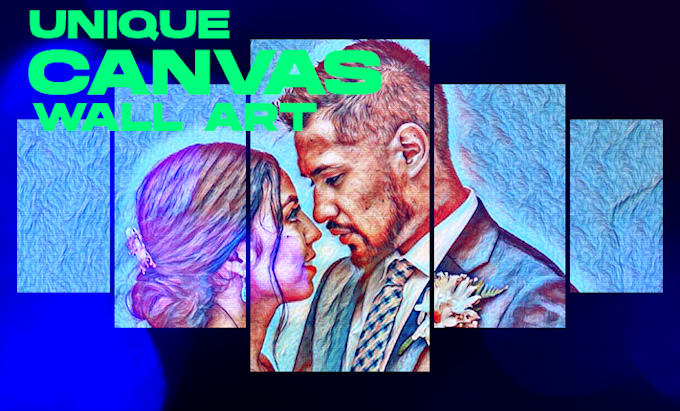Design unique and modern canvas wall art by Creatiiveup | Fiverr