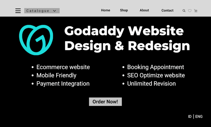 Godaddy website design godaddy design godaddy redesign by Khalid_mma | Fiverr