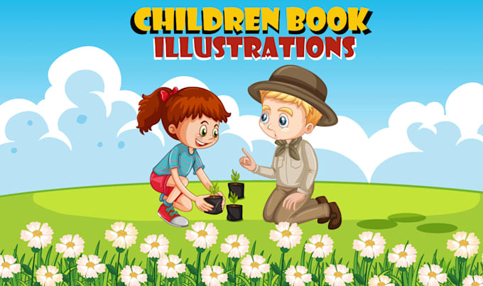 Create awesome children story book illustration and cover by Expert ...