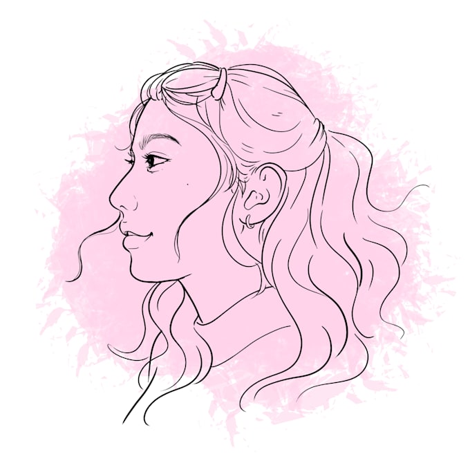 Create line art portrait from your own photos by Tammyartdesigns | Fiverr