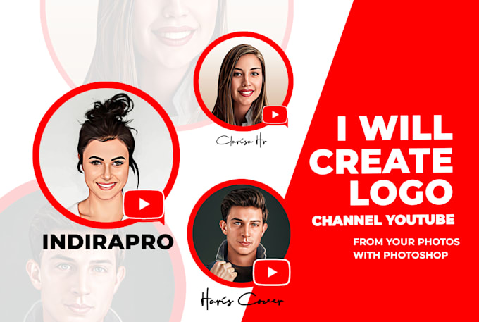 Create youtube channel logo from your photo with photoshop by ...