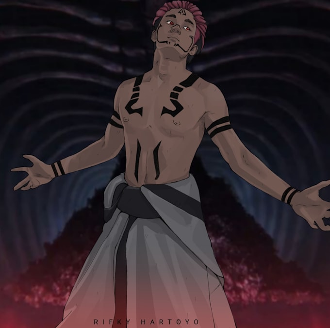 Make your photo into a dark style cartoon or anime by Rifkyhartoyo | Fiverr