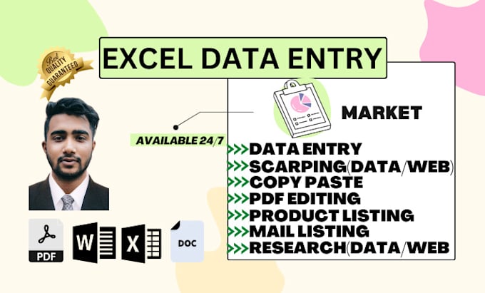 Do excel data entry, copy paste, data scraping precisely by Dataentrydihan | Fiverr