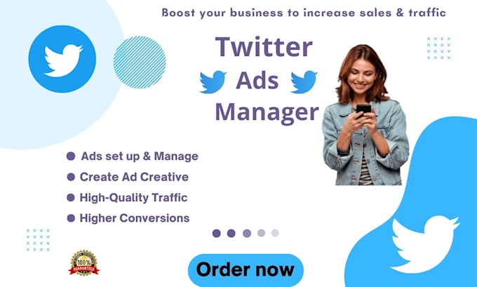 Be your twitter ads manager by Tbonna21 | Fiverr