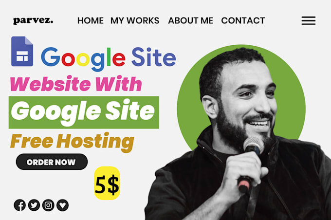 Create professional business website using google sites by Design_py1 ...