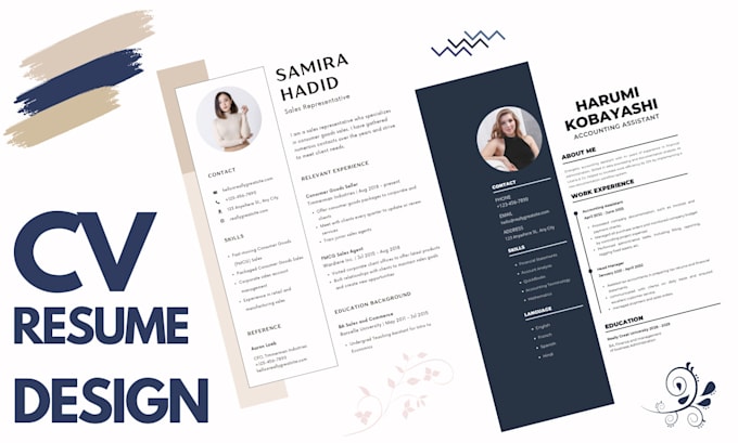 Design your cv or resume to make it more presentable by Canatanan | Fiverr