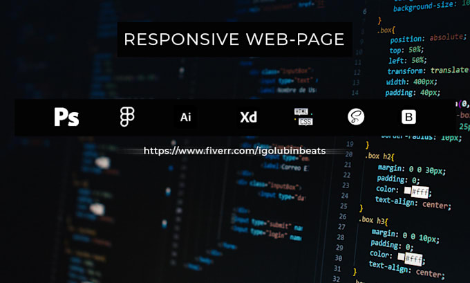Convert figma, psd, xd to html and css by Igolubinbeats | Fiverr