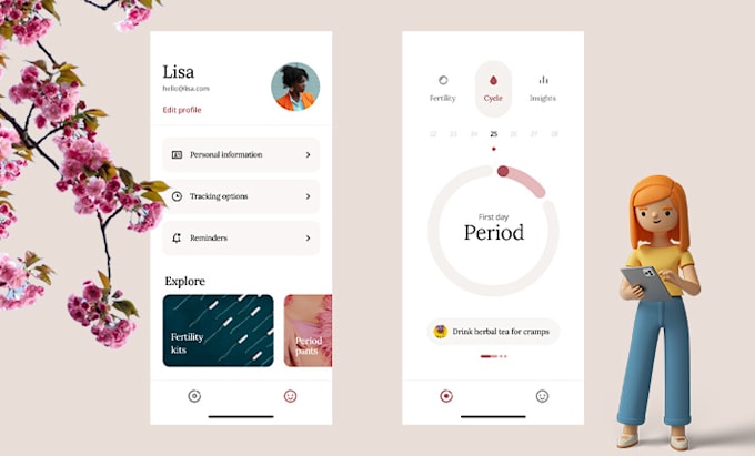 Develop accurate period calculator app, birth control app by Peterson ...