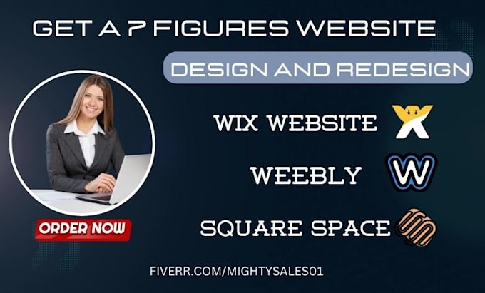 Design, redesign wix, squarespace, weebly website by Mightysales01 | Fiverr