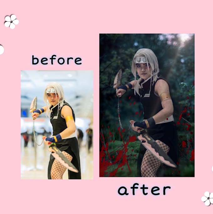 Edit your cosplay photos by Angellwrites | Fiverr