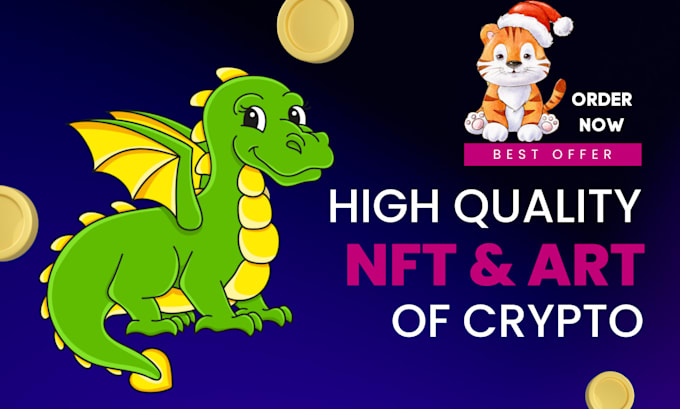 Draw attractive animal nft with traits for nft art collection by ...