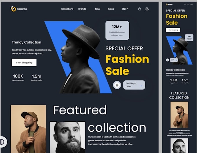 Design pixel perfect ui for your website in vue, react by Owai_s | Fiverr