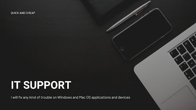 Support and fix on windows or mac os issues and applications by Realb4dmax | Fiverr