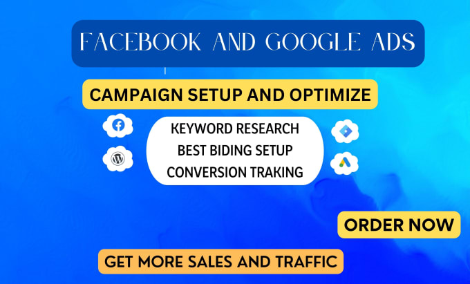 Setup, manage and optimize your facebook ads campaign by Mony91 | Fiverr