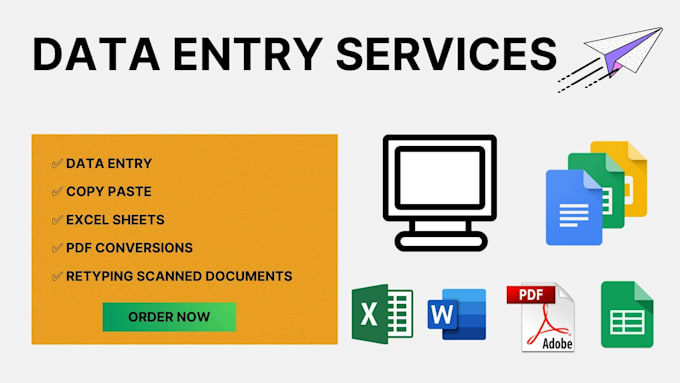 Do data entry, copy paste, excel data entry, typing work by Ferdichua | Fiverr