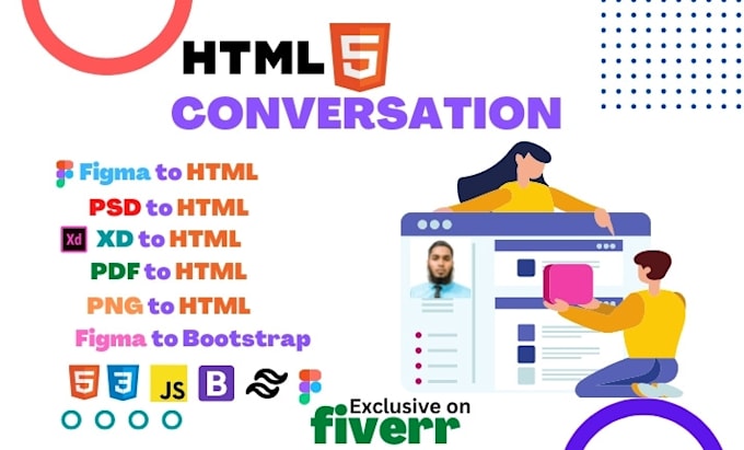 Convert figma to html, psd, xd, sketch to html bootstrap and tailwind resposive by Rafiulaanam ...